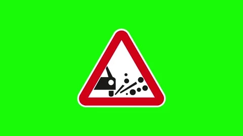 Animated Road Sign Icons on Green Screen... | Stock Video | Pond5