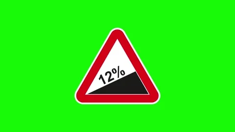 Animated Road Sign Icons on Green Screen... | Stock Video | Pond5