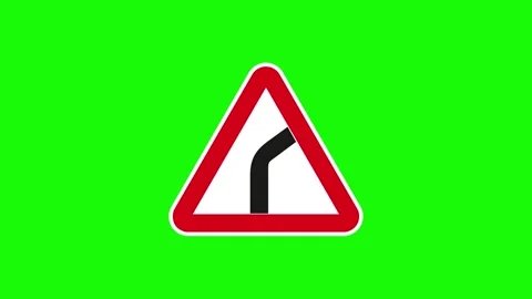 Animated Road Sign Icons on Green Screen... | Stock Video | Pond5