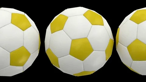 Animated rolling plain soccer balls with... | Stock Video | Pond5