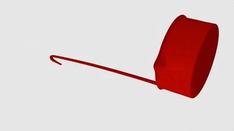 Animated rotating around plastic red dee... | Stock Video | Pond5