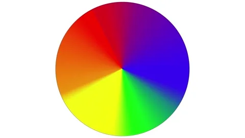 An animated rotating color wheel | Stock Video | Pond5