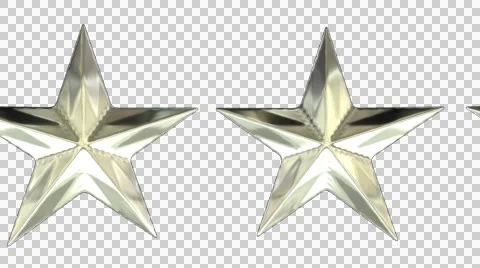 Animated rotating silver stars in 4k | Stock Video | Pond5