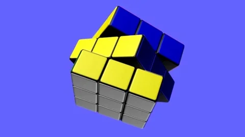 Animated Rubik's cube. Rubik cubes. | Stock Video | Pond5