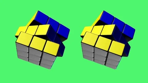 Animated Rubik's cube. Rubik cubes. | Stock Video | Pond5