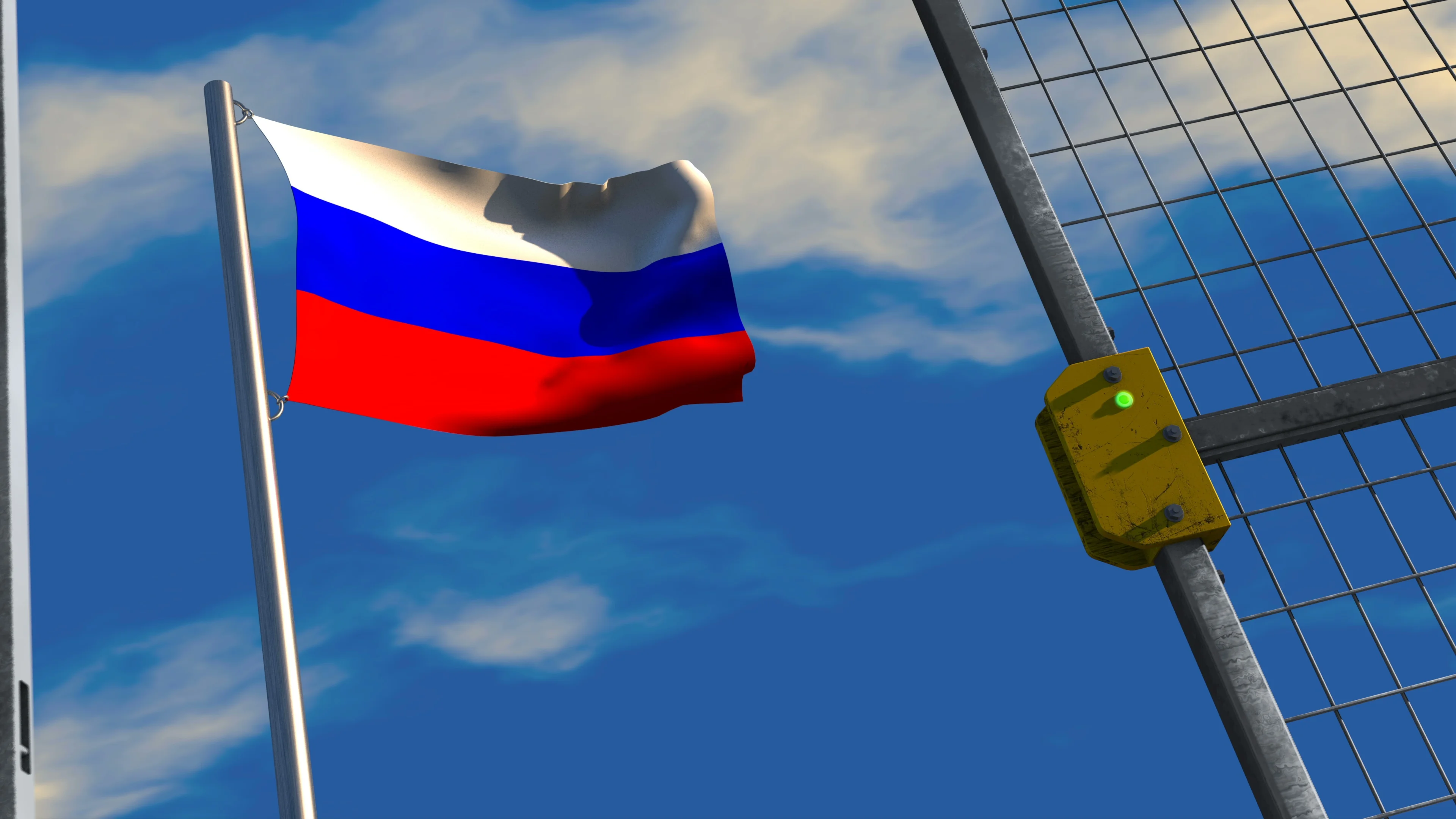 Waving Animated Russian Flag