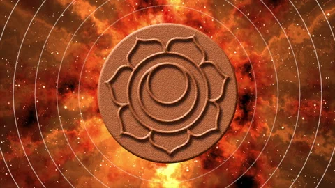 Animated Sacral Chakra Symbol with radio... | Stock Video | Pond5