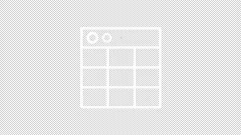 Animated schedule white linear icon | Stock Video | Pond5