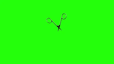 Animated Scissor cutting and moving on t... | Stock Video | Pond5