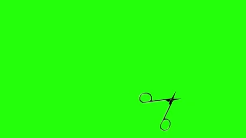 Animated Scissor cutting and moving on t... | Stock Video | Pond5