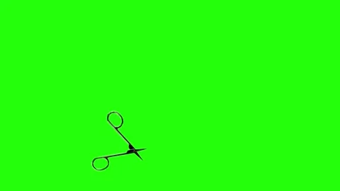 Animated Scissor cutting and moving on t... | Stock Video | Pond5