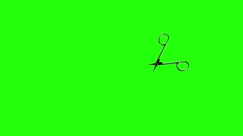 Animated Scissor cutting and moving on t... | Stock Video | Pond5