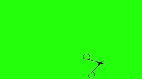Animated Scissor cutting and moving on t... | Stock Video | Pond5