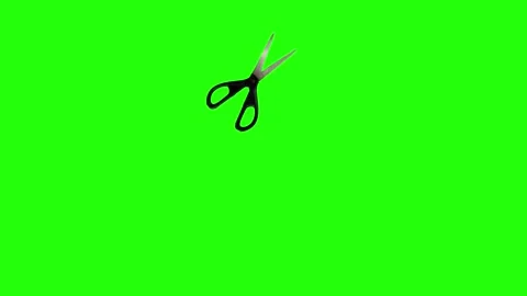 Animated Scissor cutting and moving on t... | Stock Video | Pond5