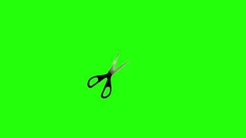 Animated Scissor cutting and moving on t... | Stock Video | Pond5