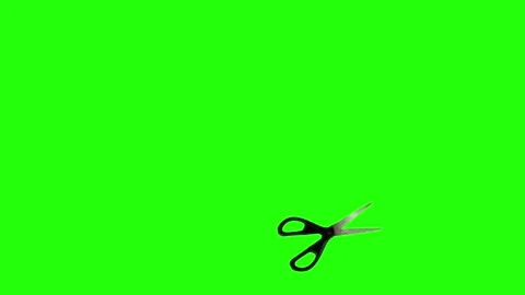 Animated Scissor cutting and moving on t... | Stock Video | Pond5