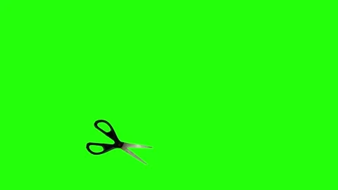 Animated Scissor cutting and moving on t... | Stock Video | Pond5