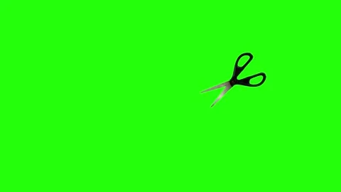 Animated Scissor cutting and moving on t... | Stock Video | Pond5