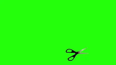 Animated Scissor cutting and moving on t... | Stock Video | Pond5