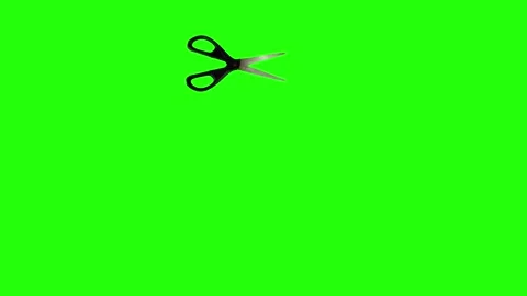 Animated Scissor cutting and moving on t... | Stock Video | Pond5