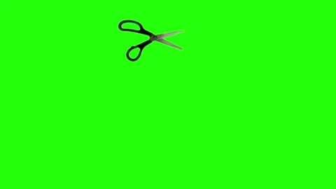 Animated Scissor cutting and moving on t... | Stock Video | Pond5
