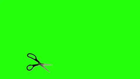 Animated Scissor cutting and moving on t... | Stock Video | Pond5