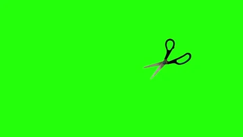 Animated Scissor cutting and moving on t... | Stock Video | Pond5