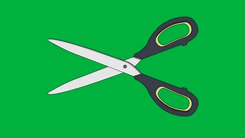 Animated scissors. from open to close. L... | Stock Video | Pond5
