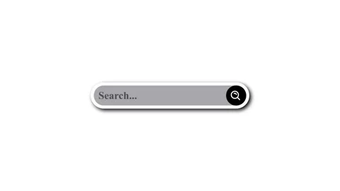 Animated search bar interface on a clean... | Stock Video | Pond5