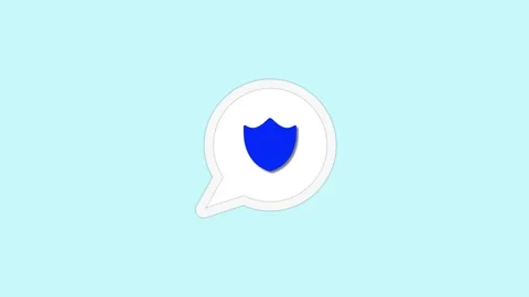 Animated security guard icon on a cyan b... | Stock Video | Pond5