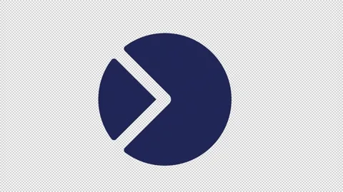 Animated segment chart solid ui icon | Stock Video | Pond5