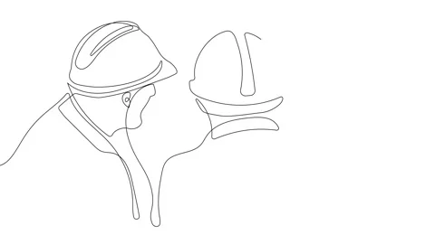 Animated self drawing of continuous line... | Stock Video | Pond5