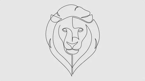 Animated self drawing of continuous line... | Stock Video | Pond5