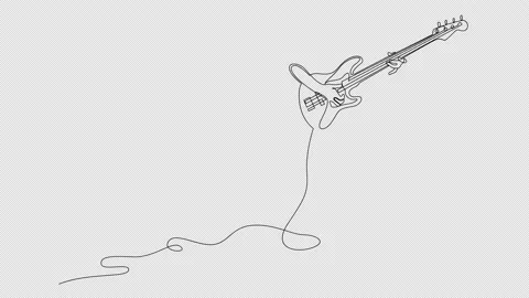 Animated self drawing of continuous line... | Stock Video | Pond5