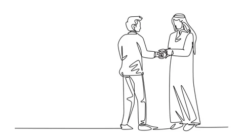 Animated self drawing of continuous line... | Stock Video | Pond5