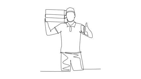 Animated self drawing of continuous line... | Stock Video | Pond5