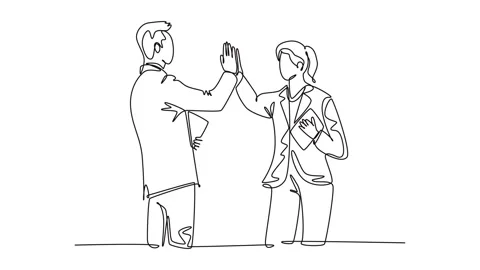 Animated self drawing of continuous line... | Stock Video | Pond5