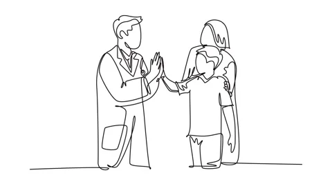 Animated self drawing of continuous line... | Stock Video | Pond5