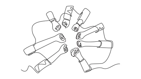 Animated self drawing of continuous line... | Stock Video | Pond5