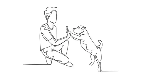 Animated self drawing of continuous line... | Stock Video | Pond5