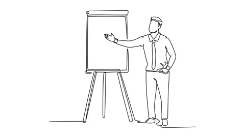 Animated self drawing of continuous line... | Stock Video | Pond5