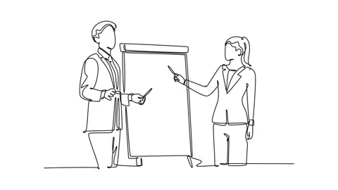 Animated self drawing of continuous line... | Stock Video | Pond5