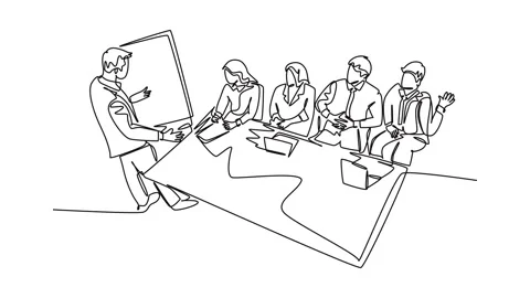 Line Drawing Communication Stock Videos – Royalty-Free HD & 4K Videos ...