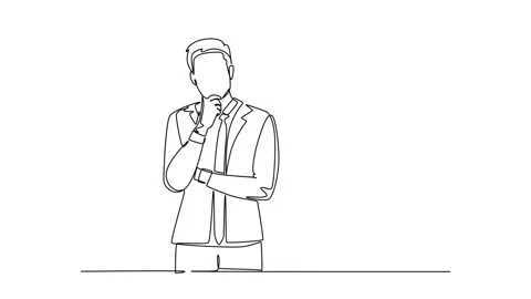 Animated self drawing of continuous line... | Stock Video | Pond5