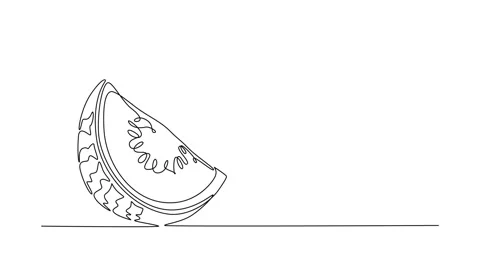 Animated self drawing of continuous line... | Stock Video | Pond5