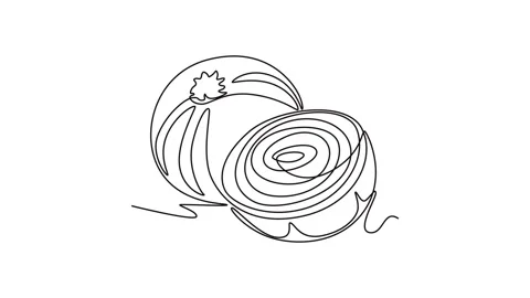Animated self drawing of continuous line... | Stock Video | Pond5