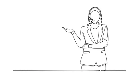 Animated self drawing of continuous line... | Stock Video | Pond5