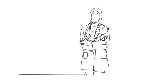 Animated self drawing of continuous line... | Stock Video | Pond5