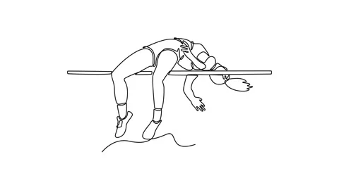 Animated self drawing of continuous line... | Stock Video | Pond5