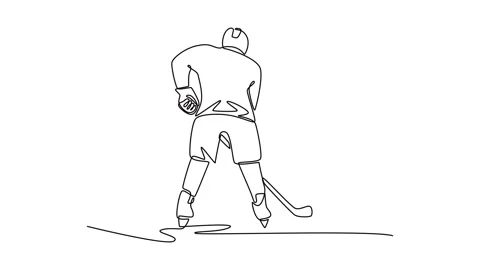 Hockey Player Outline Stock Videos – Royalty-Free HD & 4K Videos